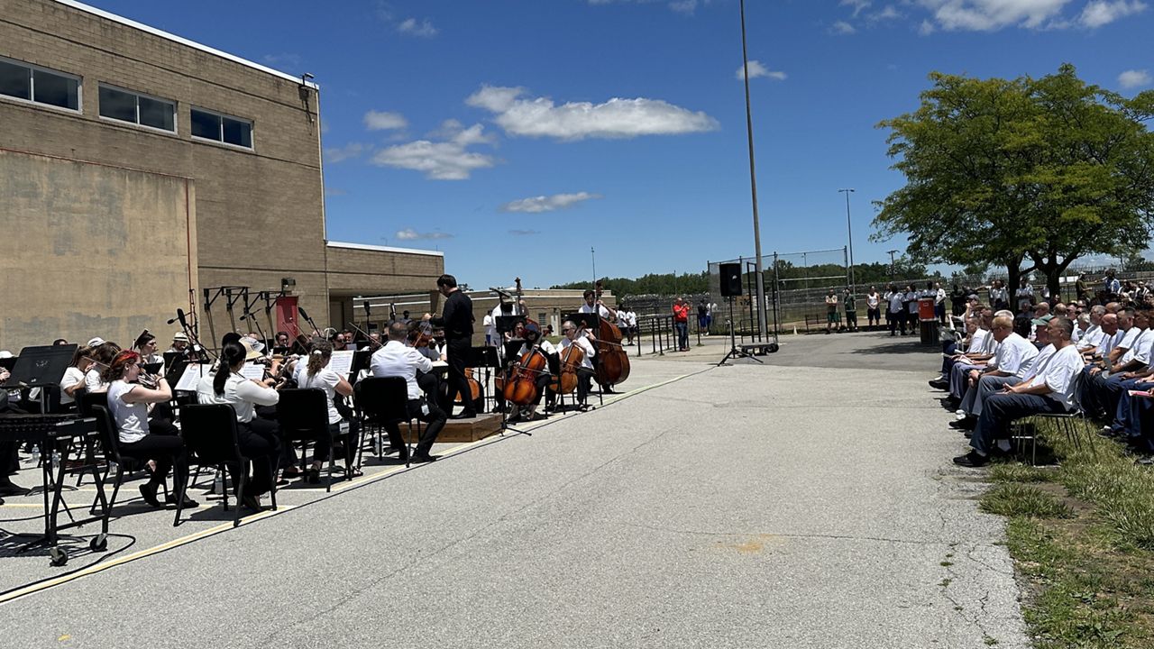 First full orchestra performs inside Lima prison
