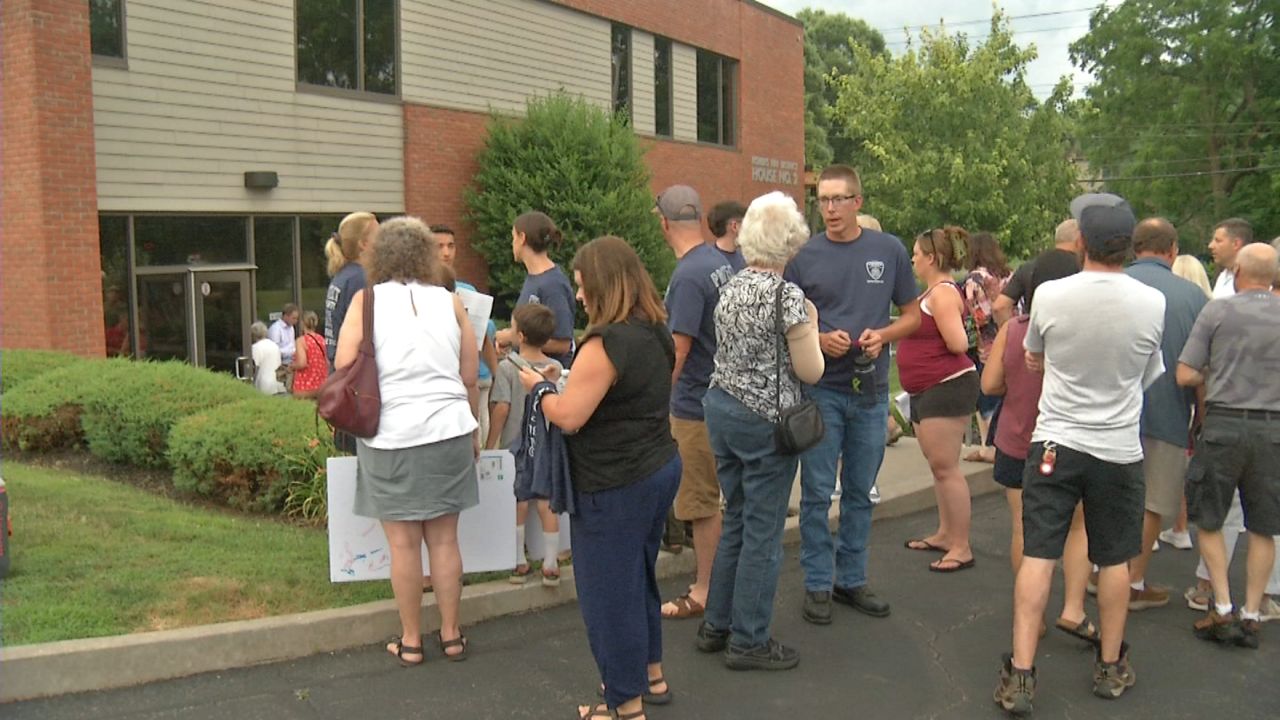 Crowded public hearing possible dissolution Fishers Fire