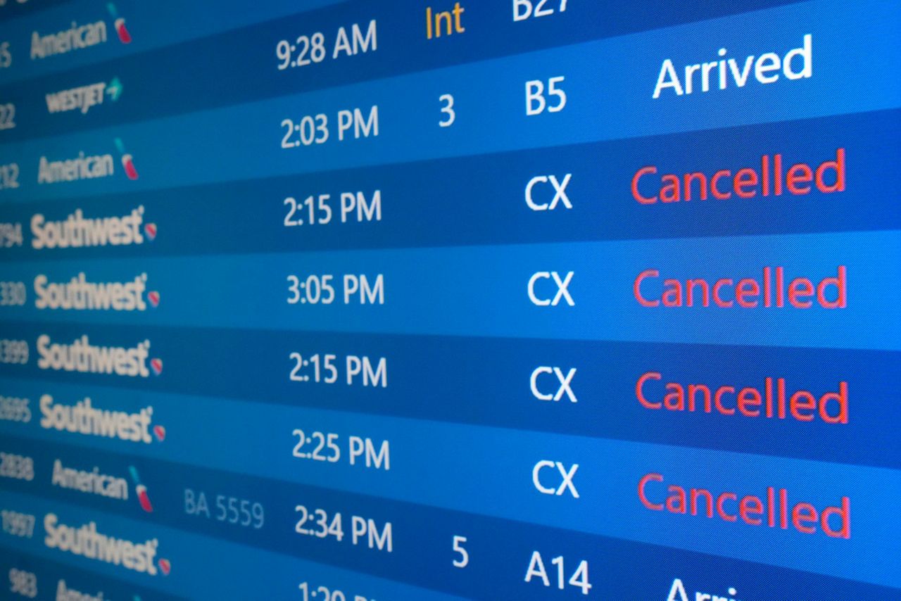 Flight canceled amid bad weather? What you need to know about rebooking ...