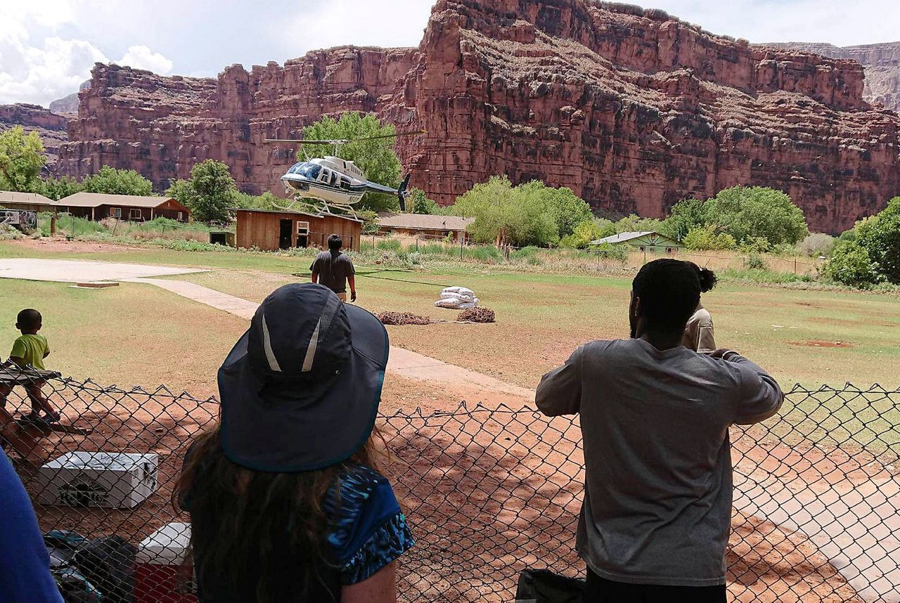 Flooding Forces Evacuations Near Waterfalls Off Grand Canyon