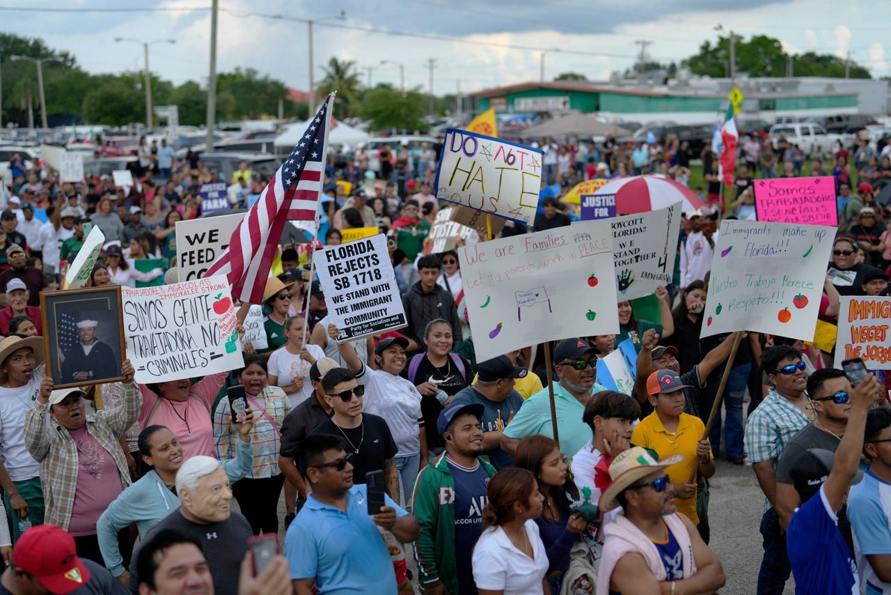 Opponents hold 'day without immigrants' in Florida to protest new ...