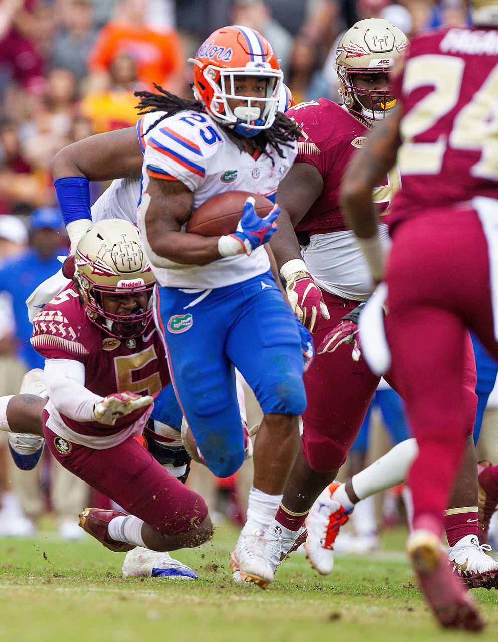 Franks helps Florida win 41-14, end skid vs Florida State