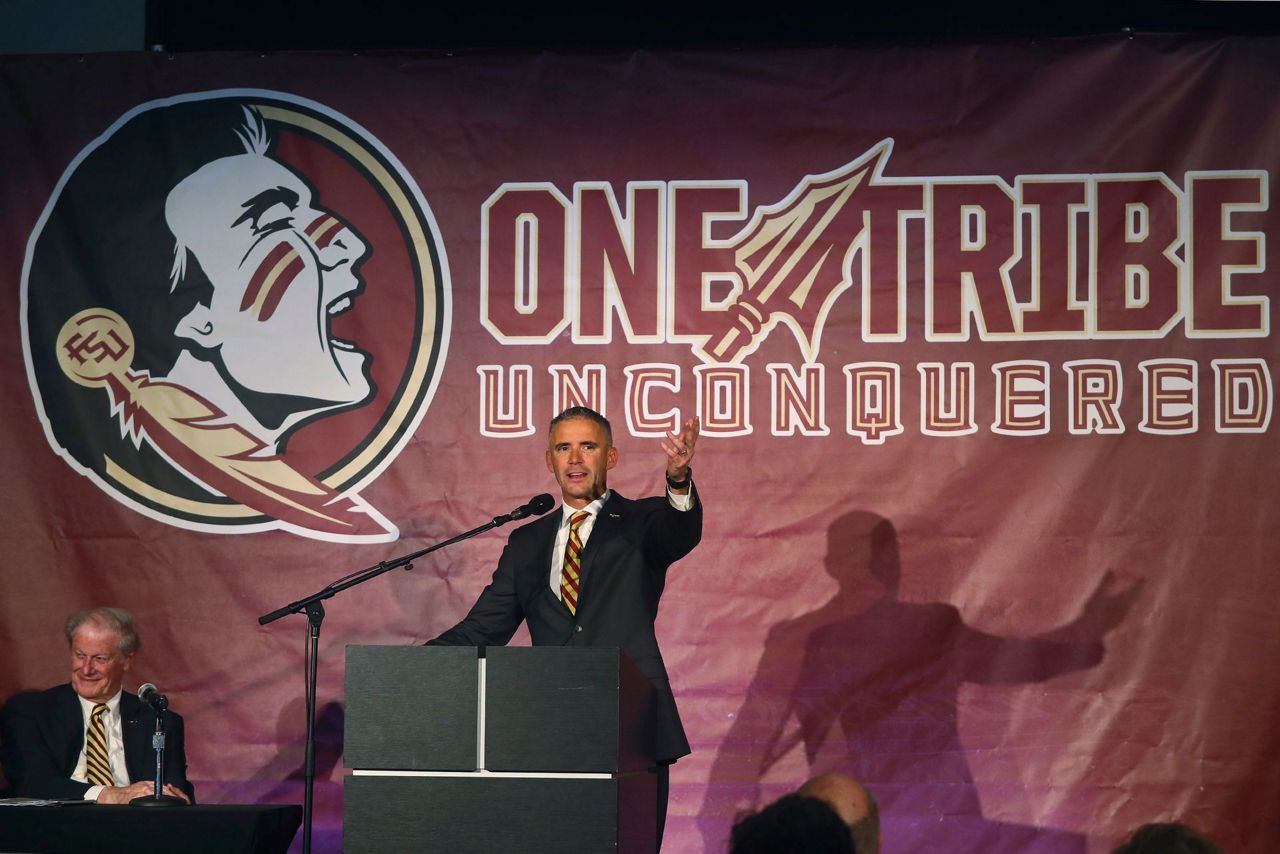 AP Sources: Florida State introducing Norvell as new coach