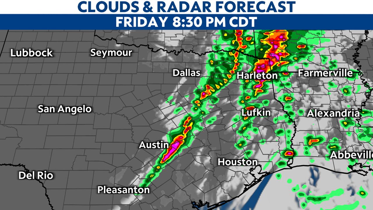 Severe storms move across North Texas