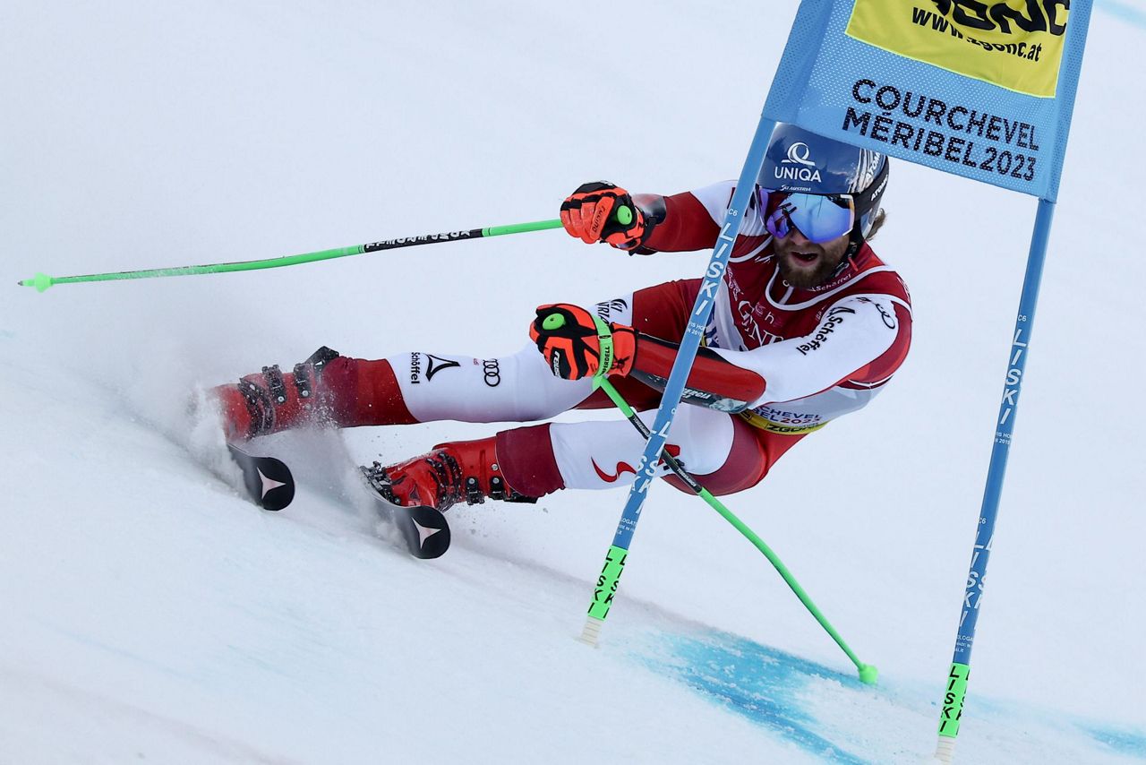 Swiss skier Odermatt wins giant slalom, 2nd gold at worlds