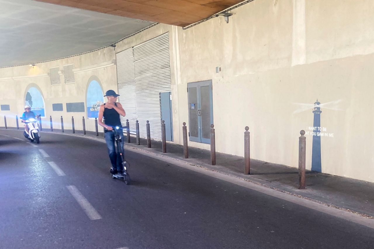 A hunt for Banksy's new lighthouse artwork leads to the south of France