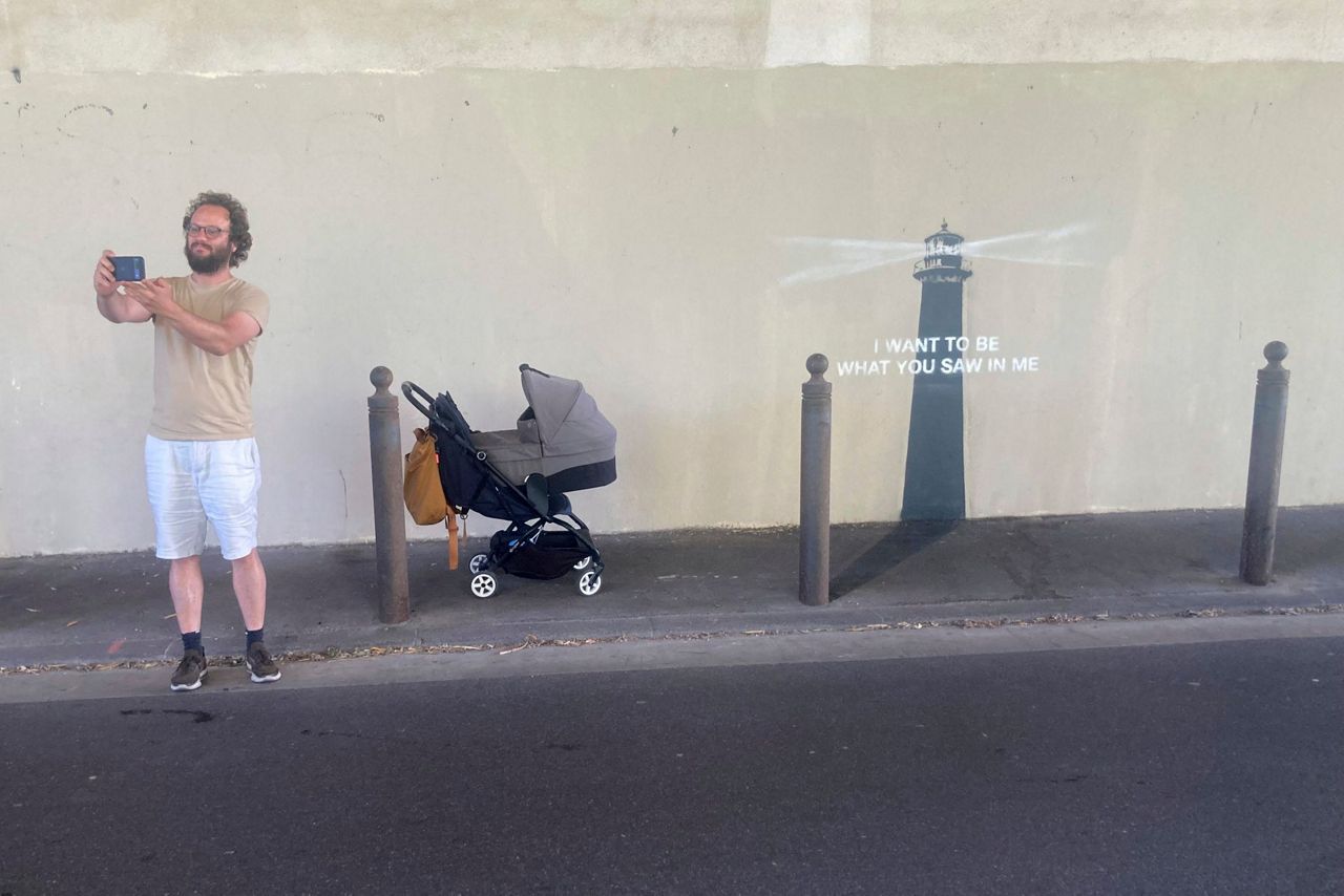 A hunt for Banksy's new lighthouse artwork leads to the south of France
