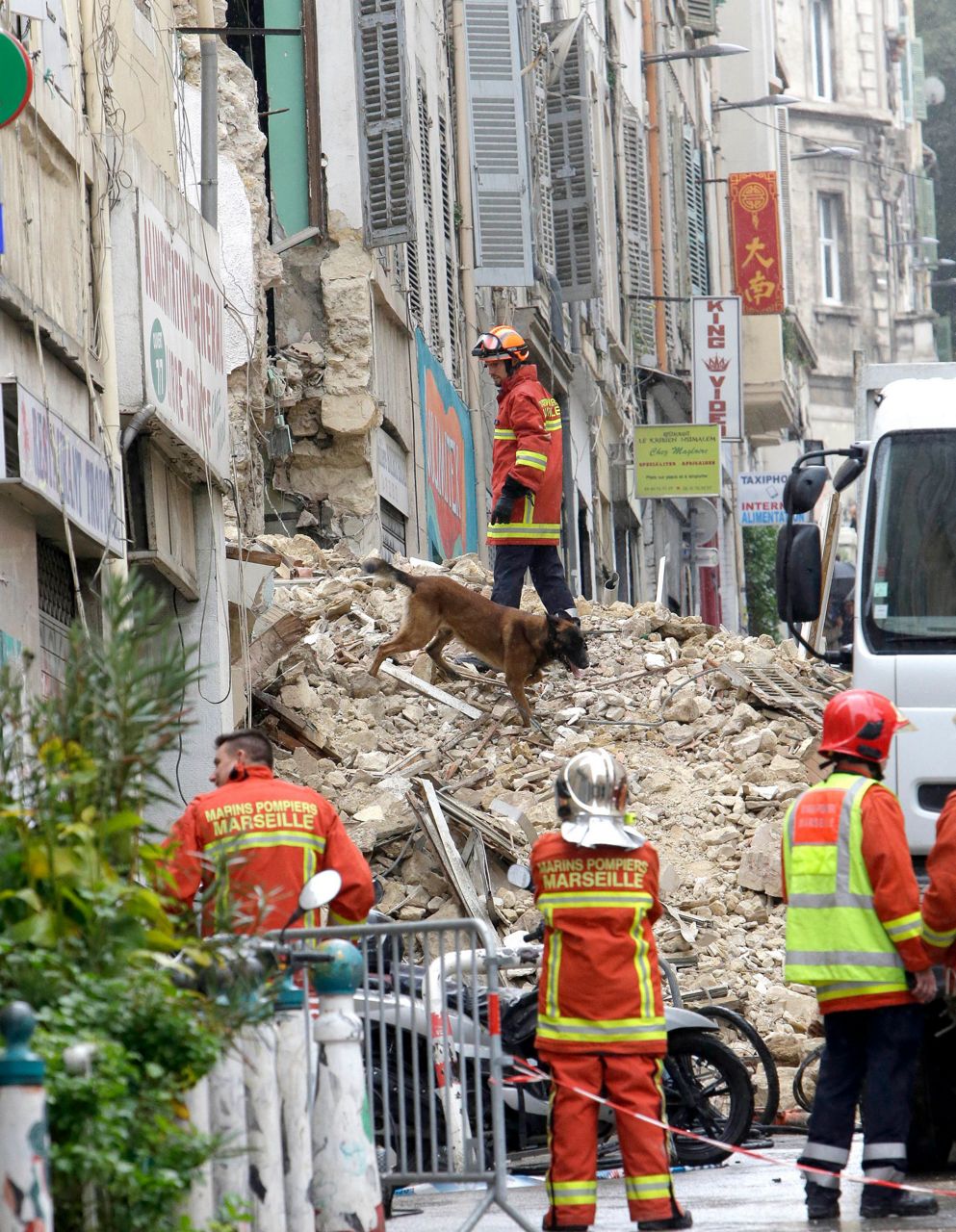 The Latest: 2 dead in Marseille collapsed buildings