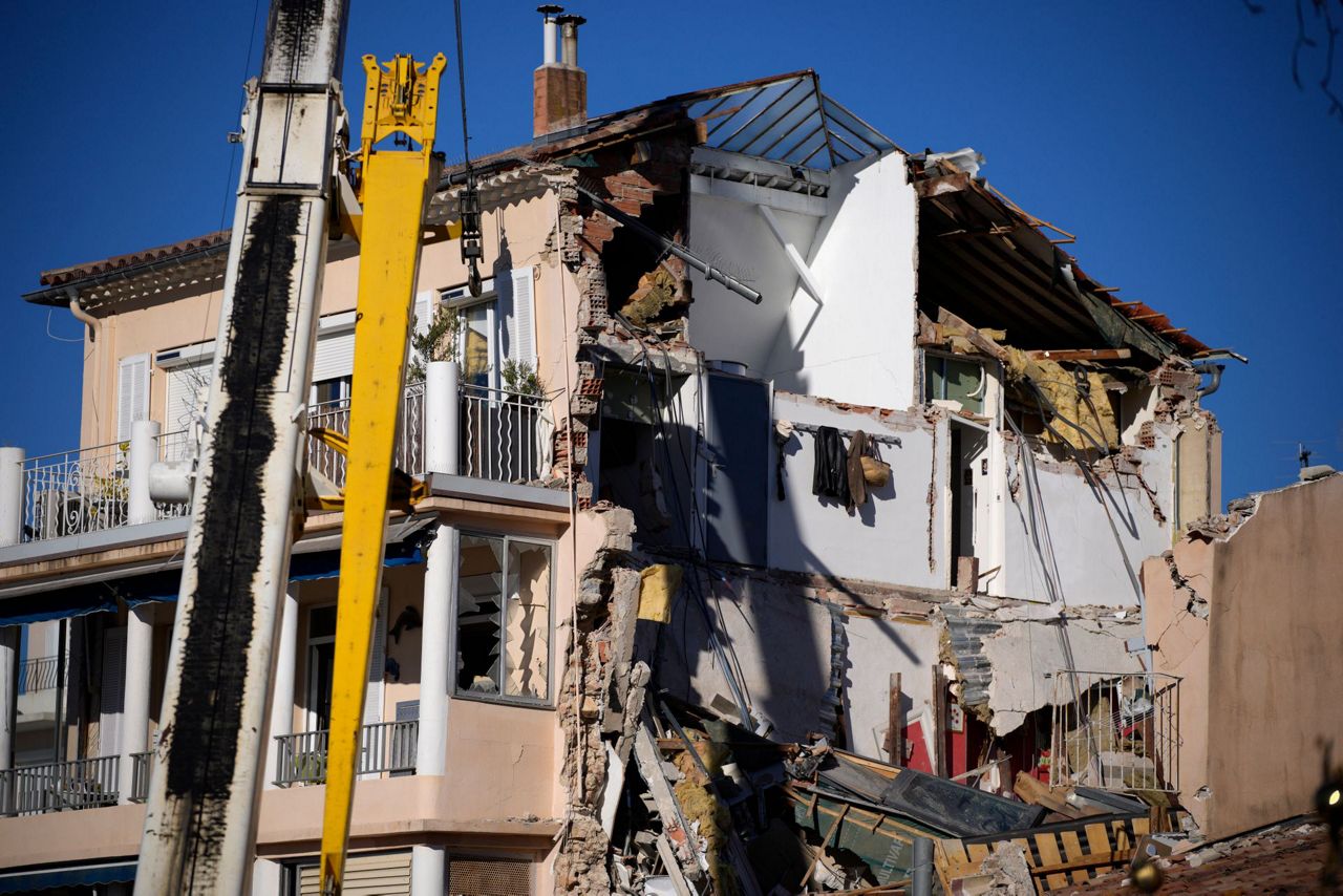 Explosion collapses building in southern France, 4 missing