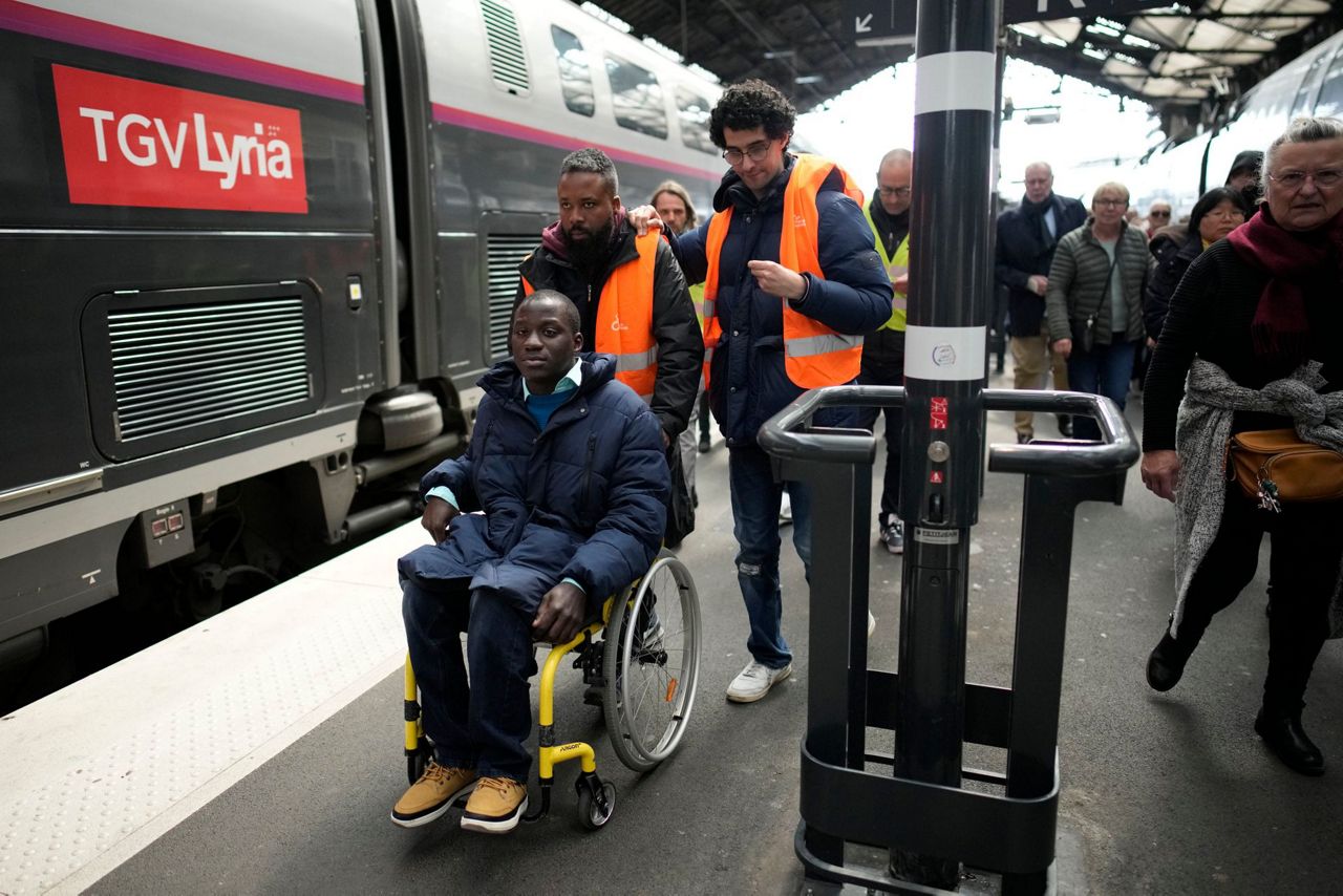 Protest over disabled access in France before Paris Olympics