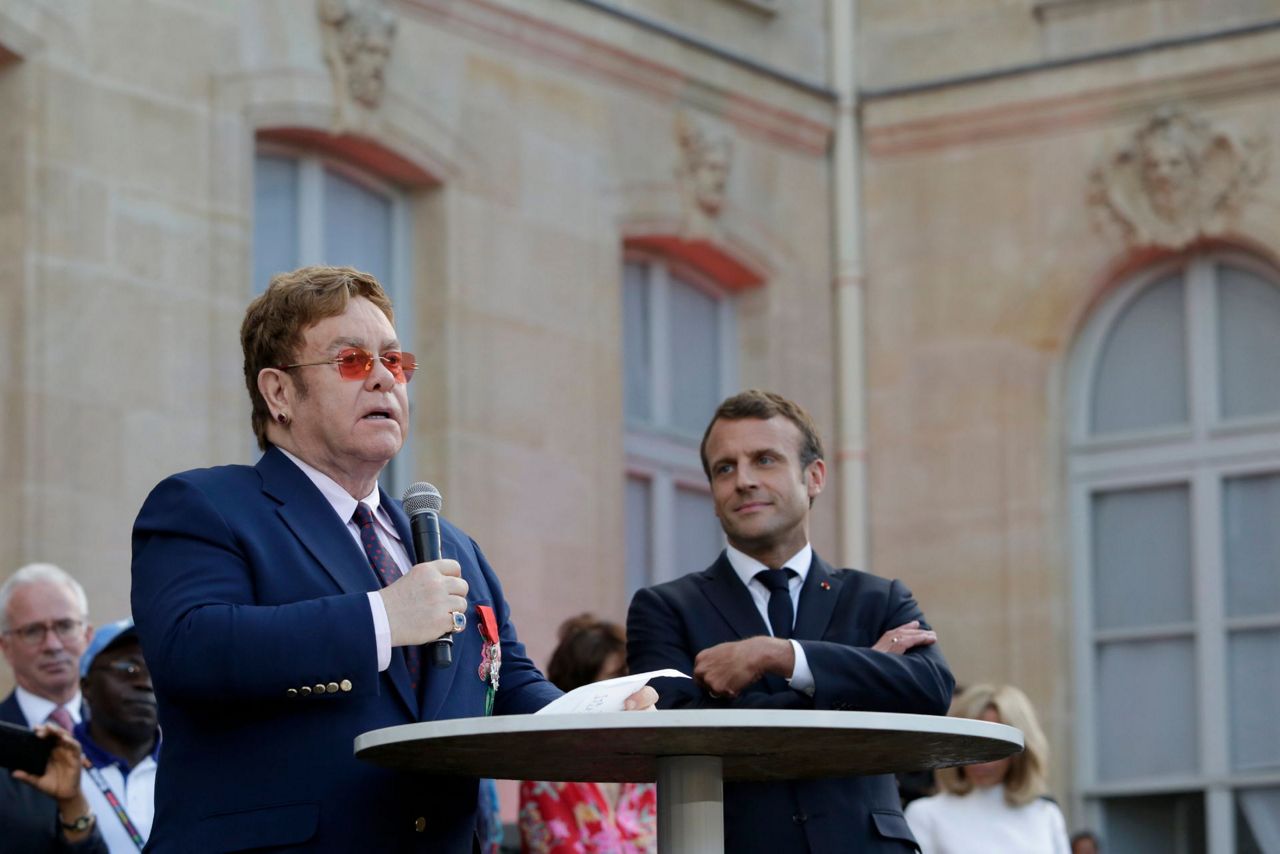 Sir Elton John to get France's Legion of Honor from Macron