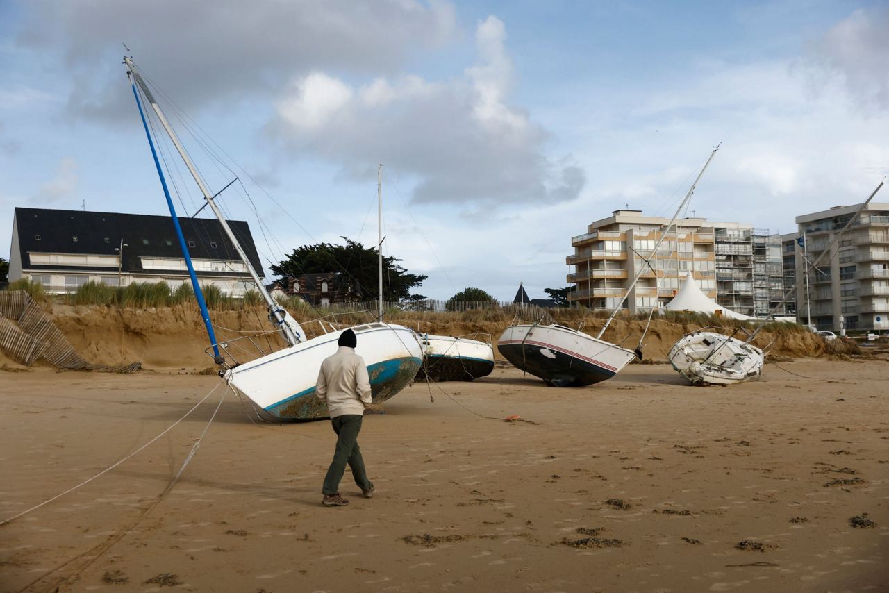 Storm Ciaran whips western Europe, blowing record winds in France and ...