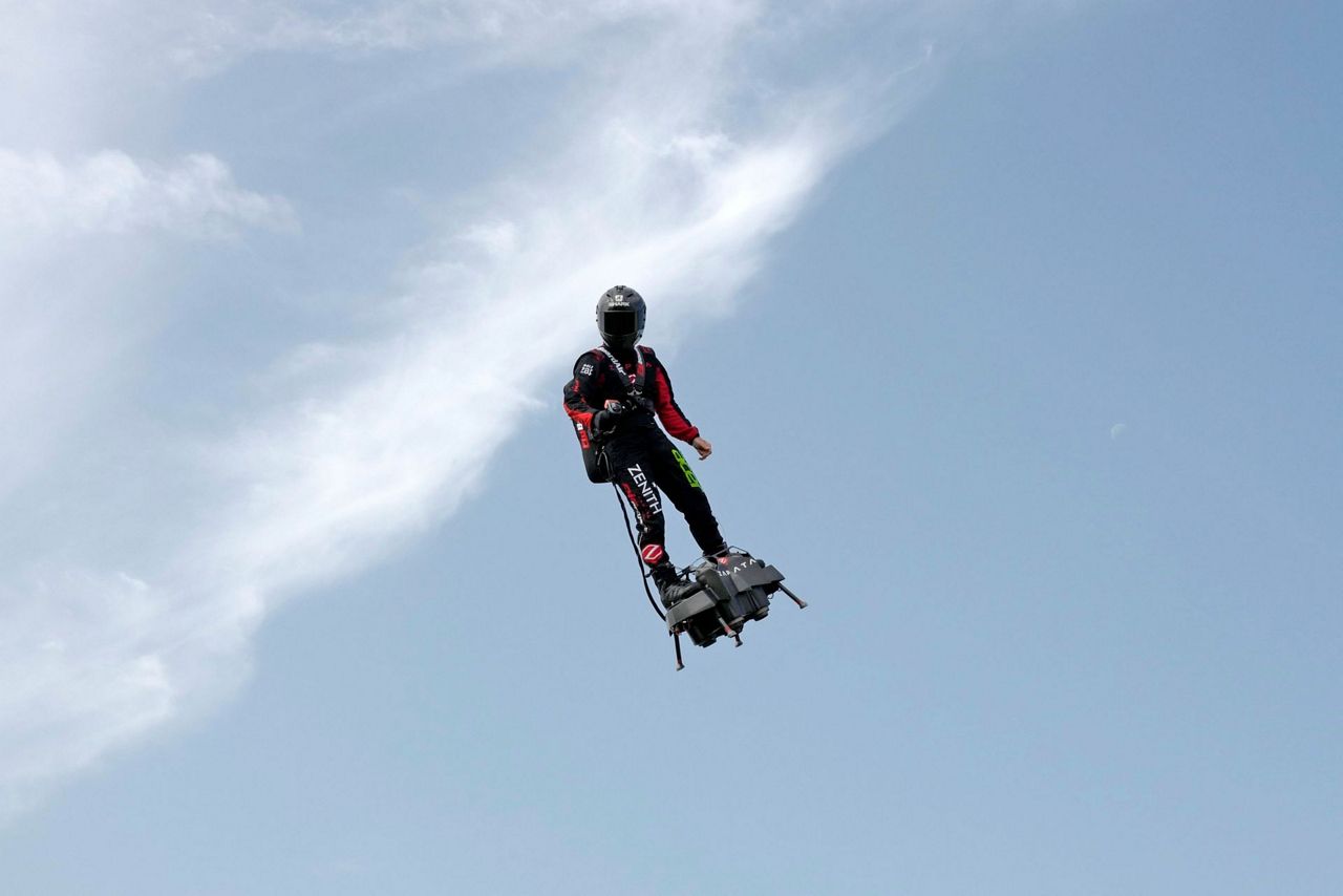 Frenchman to try flying across Channel on his flyboard
