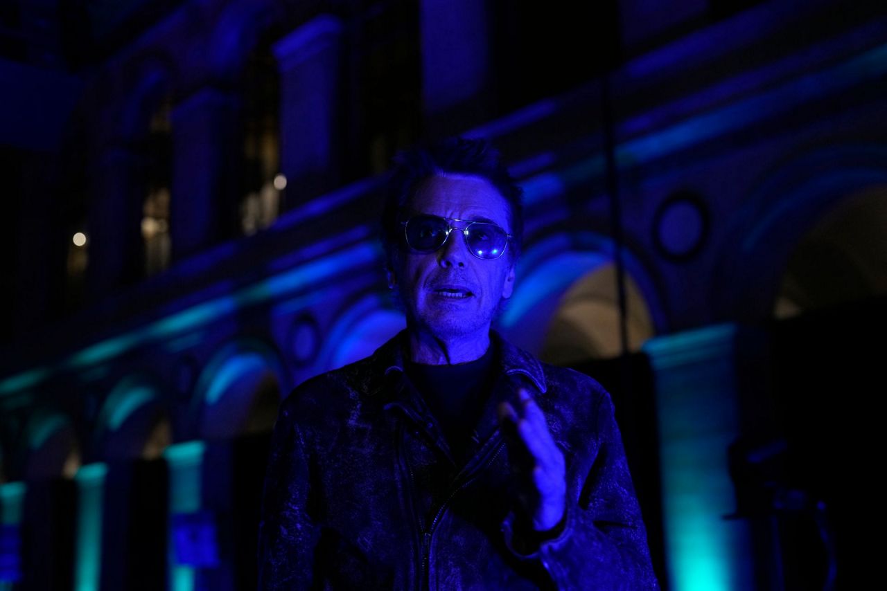 French electronic music pioneer Jarre shows no fatigue at 74