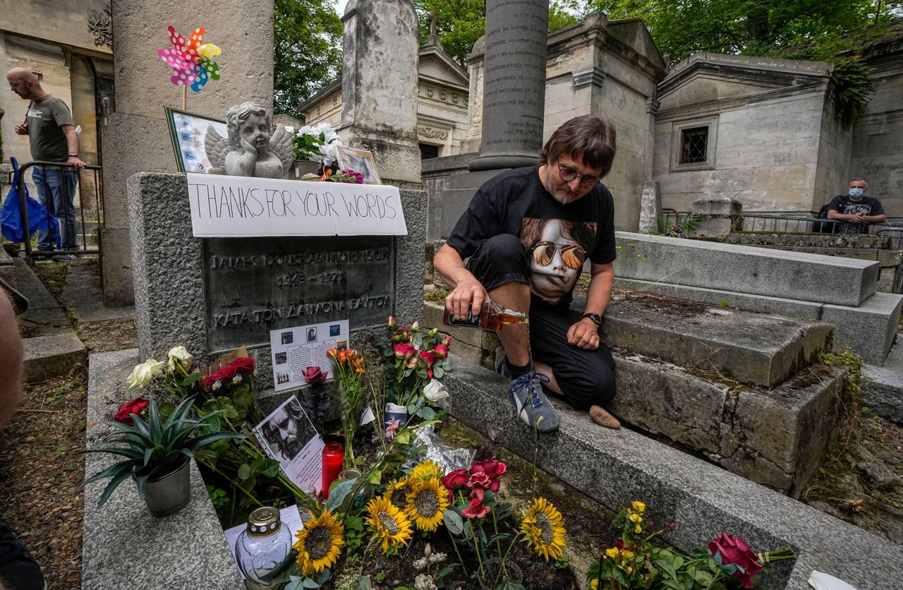 50 years after his death, fans honor Jim Morrison in Paris