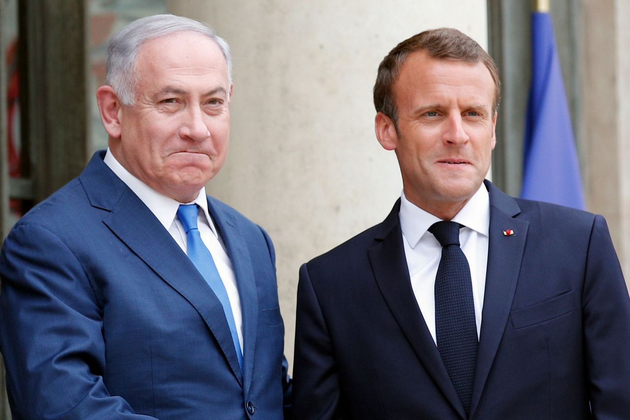 Israel's Netanyahu visits France's Macron to talk Iran deal