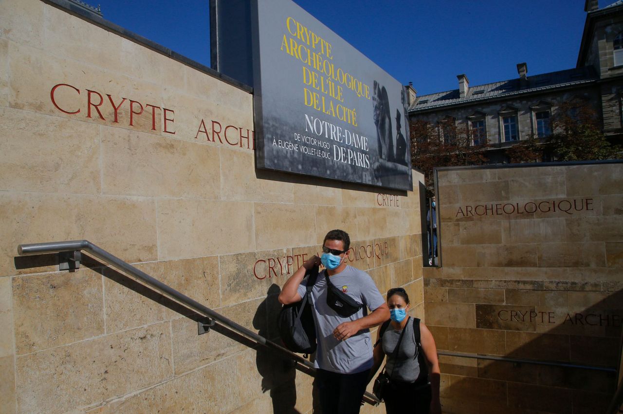 Crypt reopens, honors 2 figures key to Notre Dame Cathedral