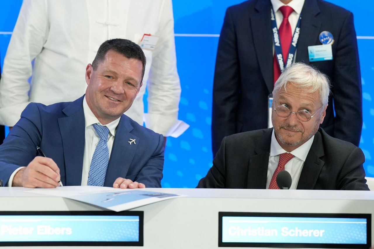 Airbus wins mammoth order for 500 jets from India's IndiGo at Paris Air ...