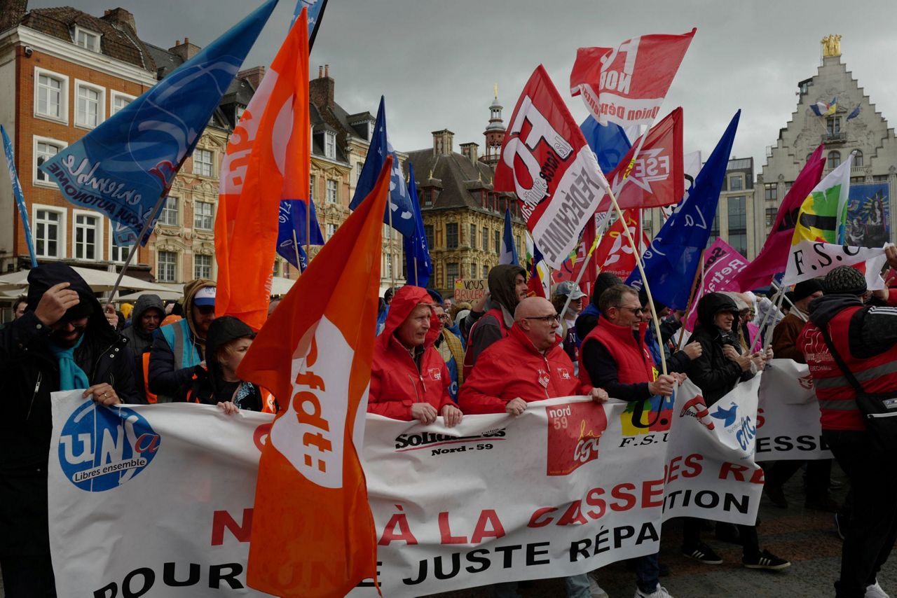 Anger at Macron mounts as French unions hold new protests