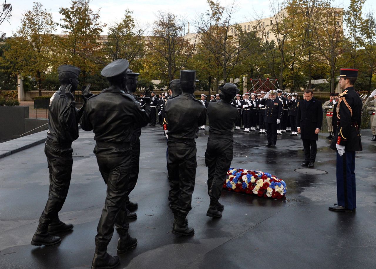 Macron marks Remembrance Day, 101 years since end of WWI