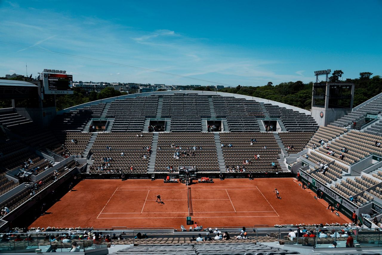 The Latest: Naomi Osaka opens play at French Open