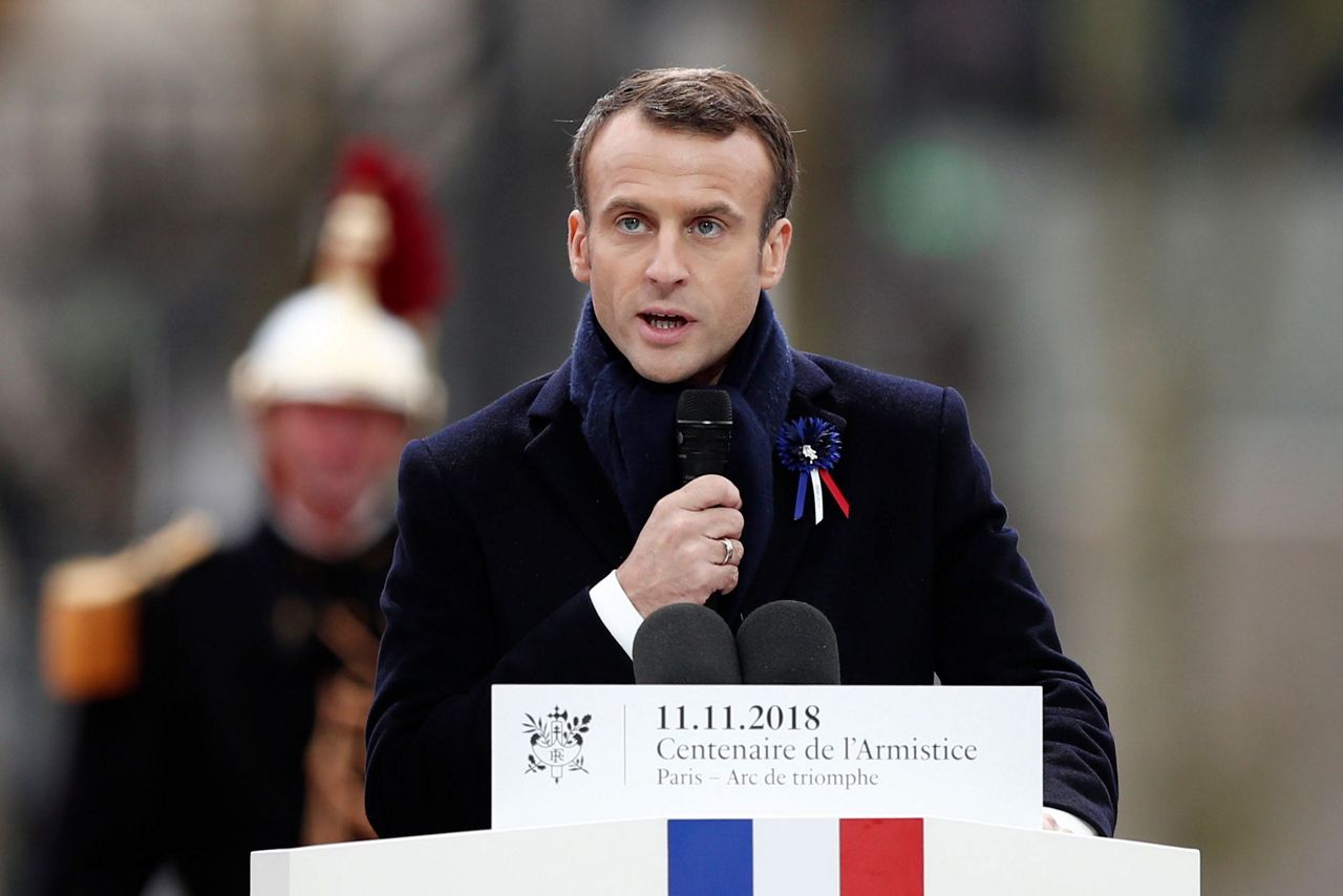 Excerpts of Macron speech to world leaders at WWI memorial
