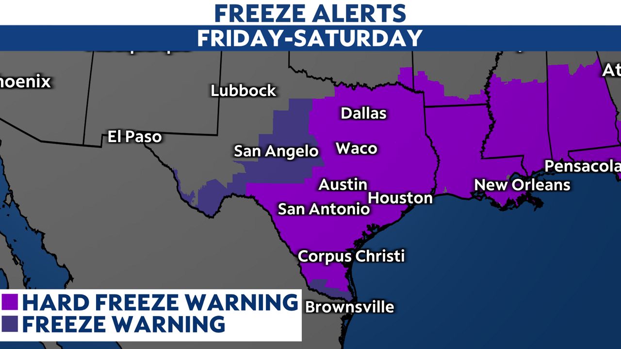 Dangerous cold moving into Texas later this week