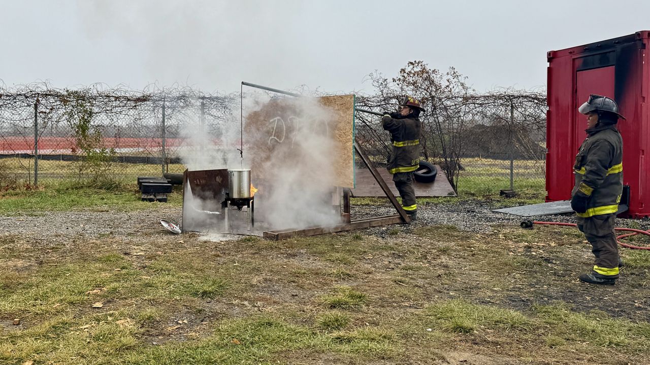 Detroit fire department catches turkey on fire- for safety