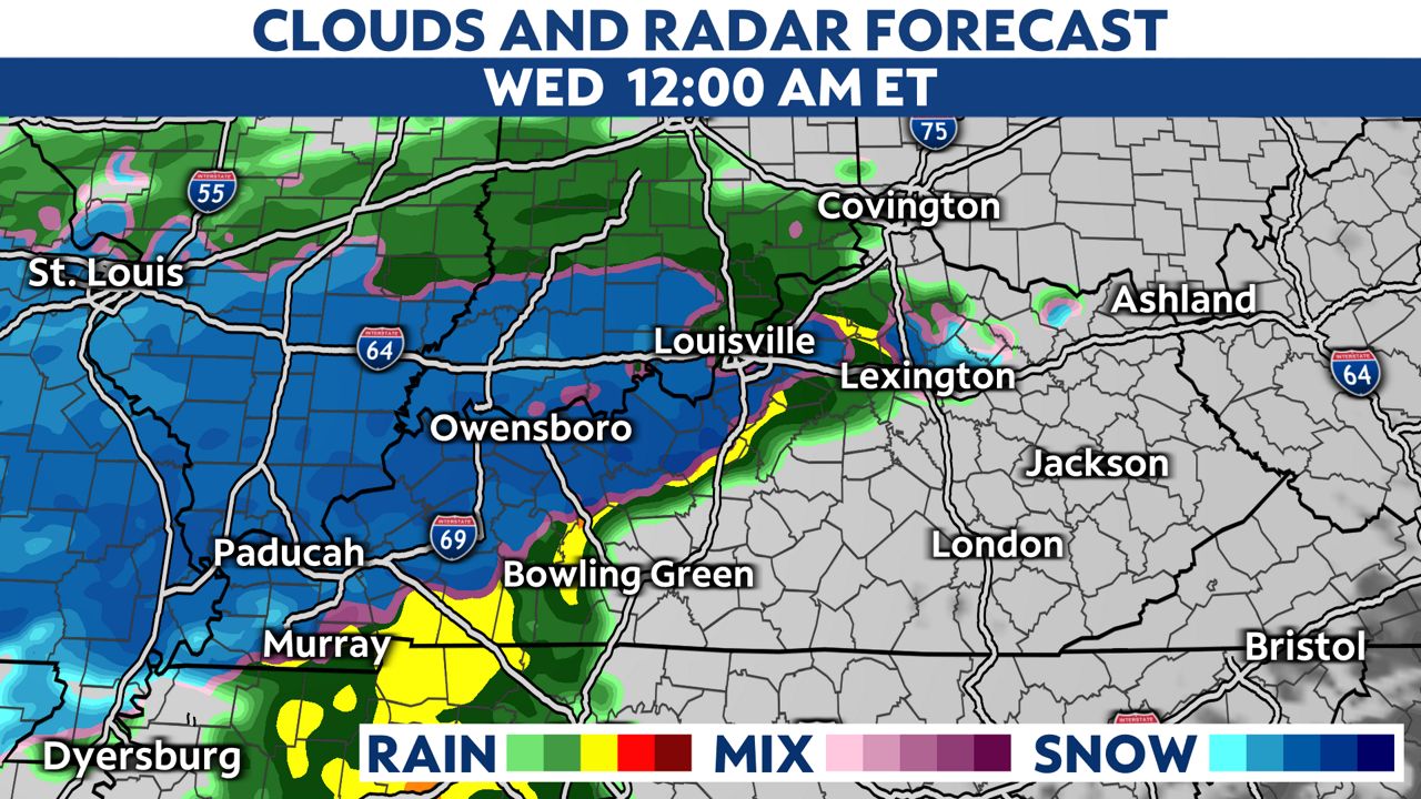 Winter weather arrives overnight for parts of Kentucky