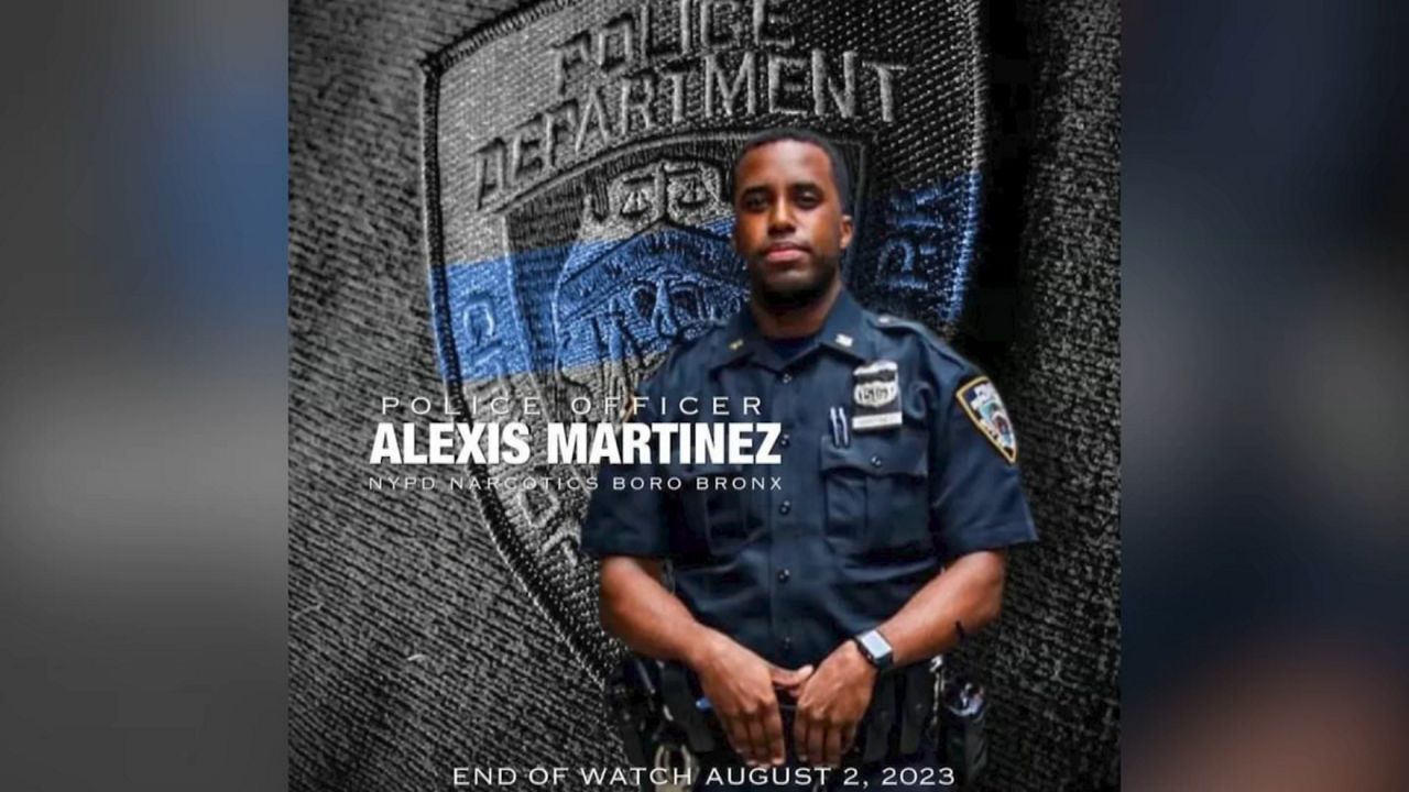 Funeral del oficial de policía Alexis Martínez