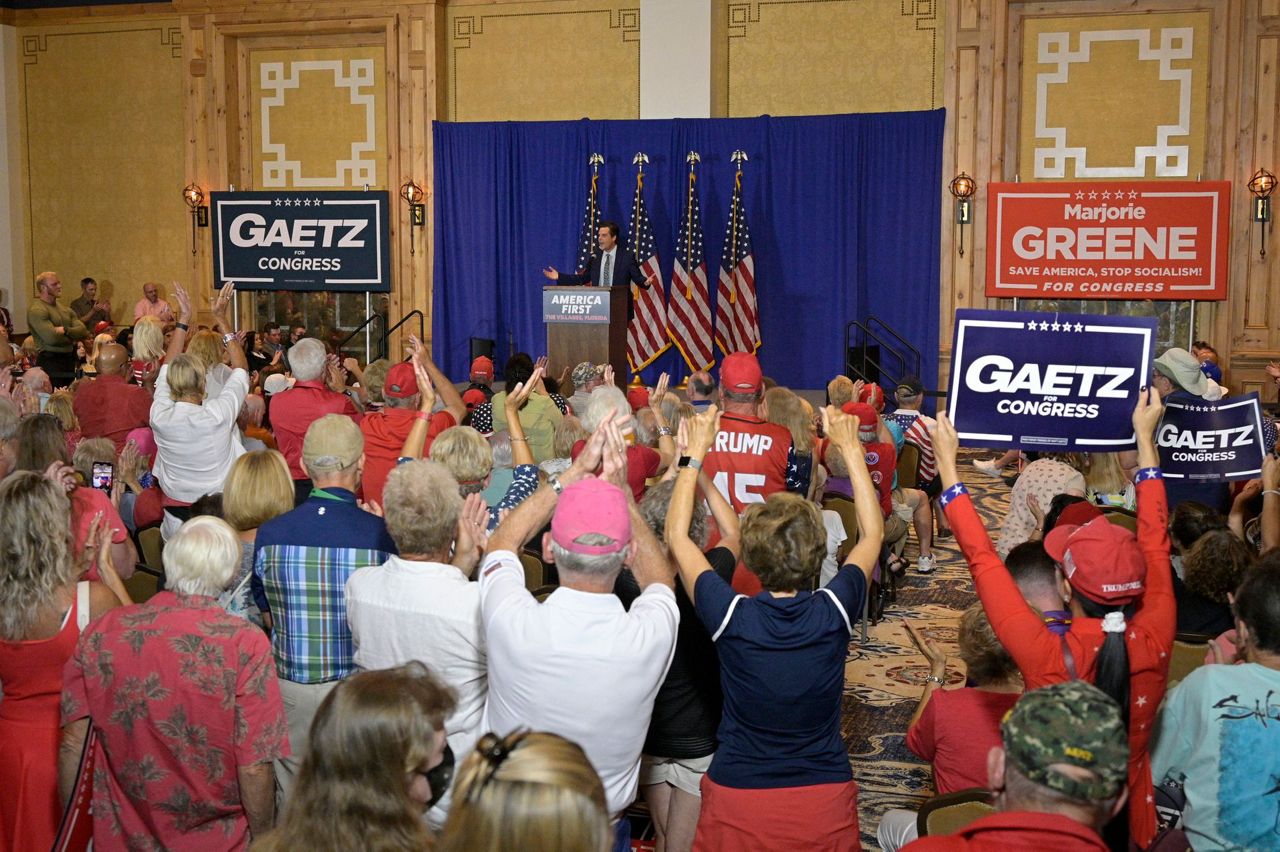 Gaetz, Greene take mantle of Trump's populism at rally