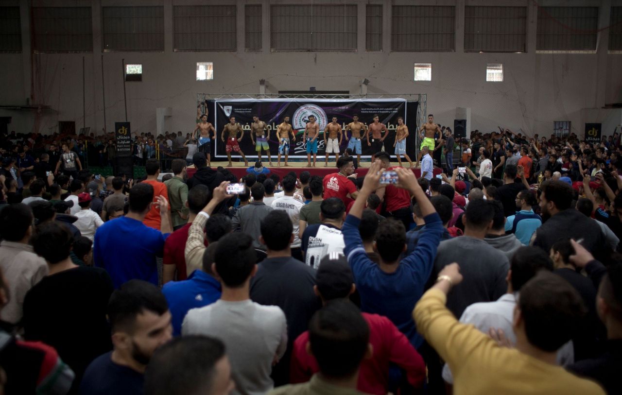 AP PHOTOS: In Gaza, bodybuilding competition provides escape
