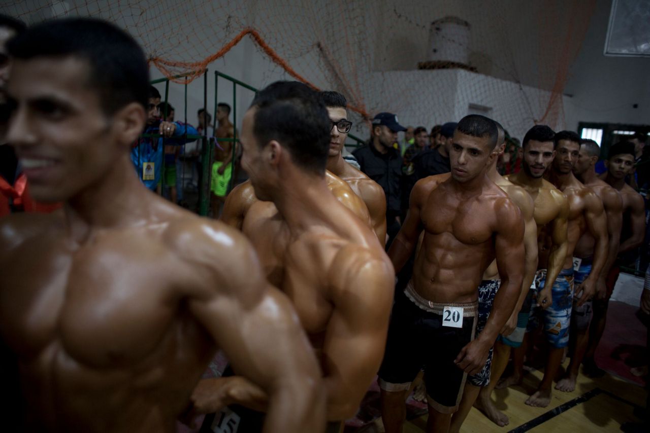 AP PHOTOS: In Gaza, bodybuilding competition provides escape