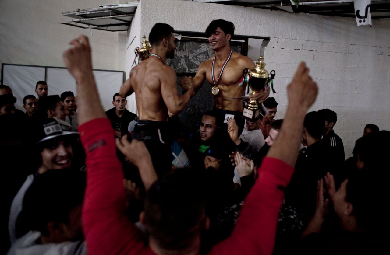 AP PHOTOS: In Gaza, bodybuilding competition provides escape