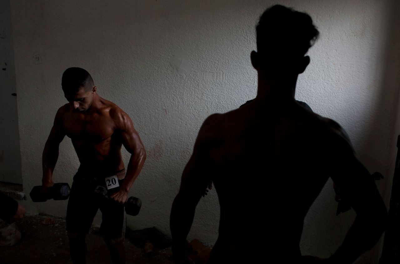 AP PHOTOS: In Gaza, bodybuilding competition provides escape