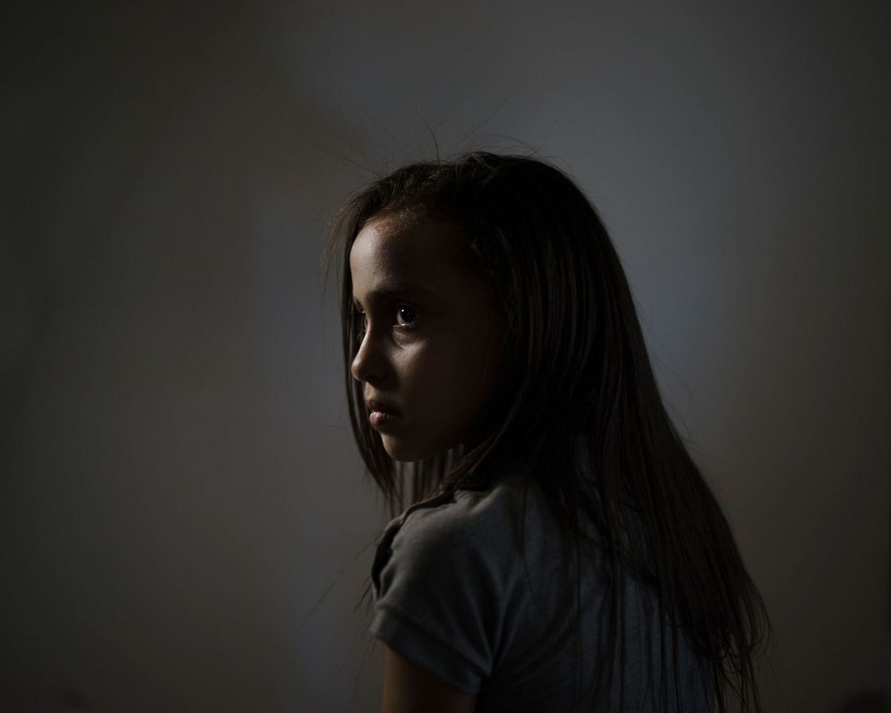 War's trauma apparent in portraits of Gazan children