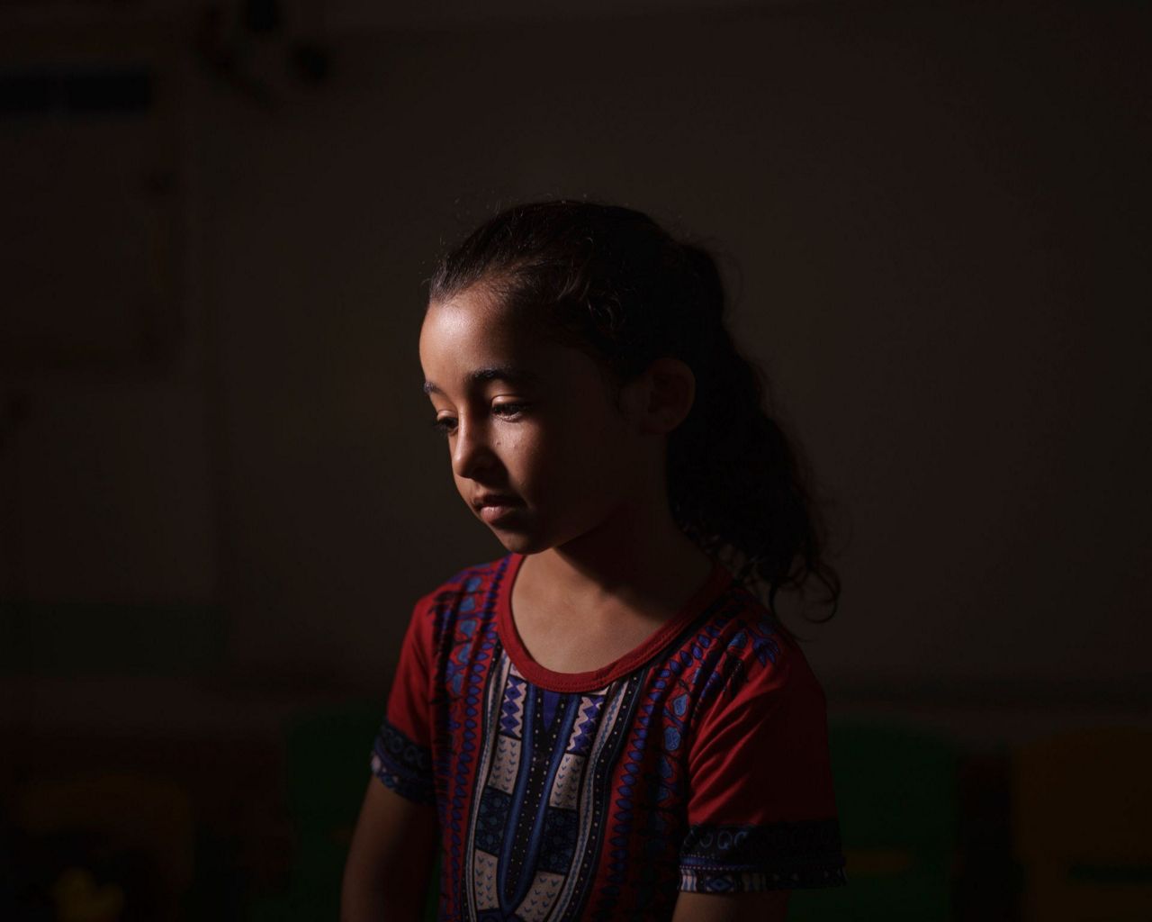 War's trauma apparent in portraits of Gazan children
