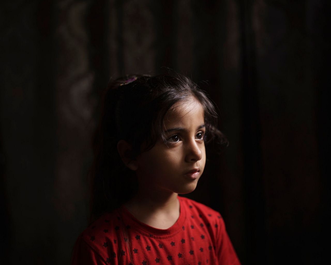 War's trauma apparent in portraits of Gazan children