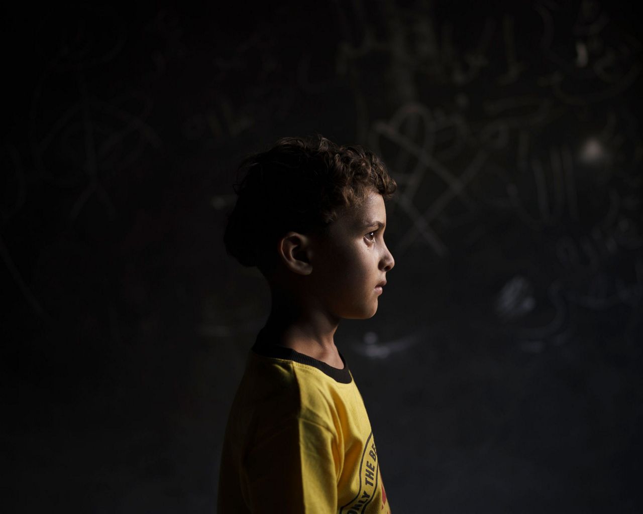 War's trauma apparent in portraits of Gazan children