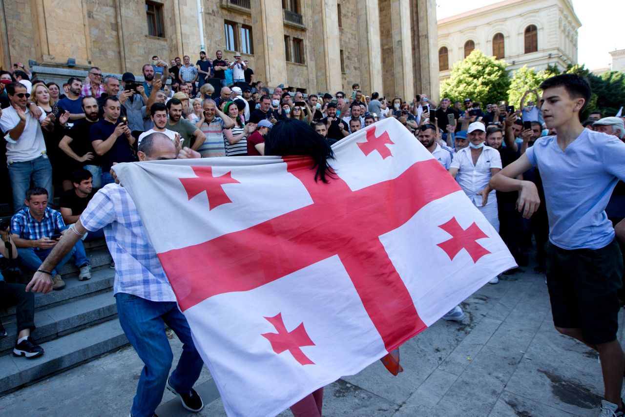 Journalists attacked, injured in Georgian anti-LGBT protest