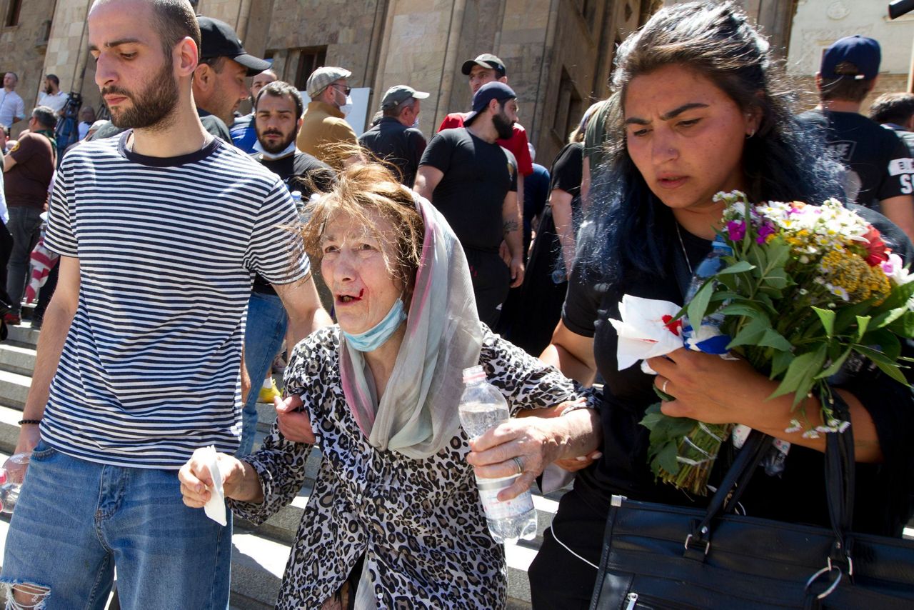 Journalists attacked, injured in Georgian anti-LGBT protest