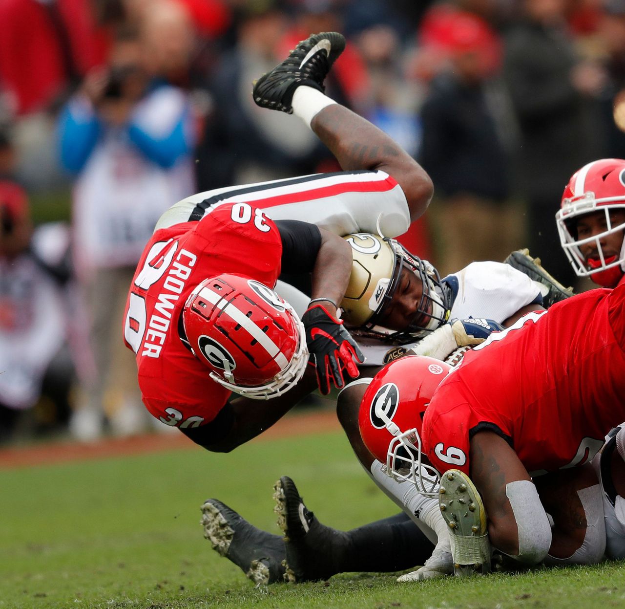 Georgia routs Ga Tech 45-21, Alabama up next for SEC title