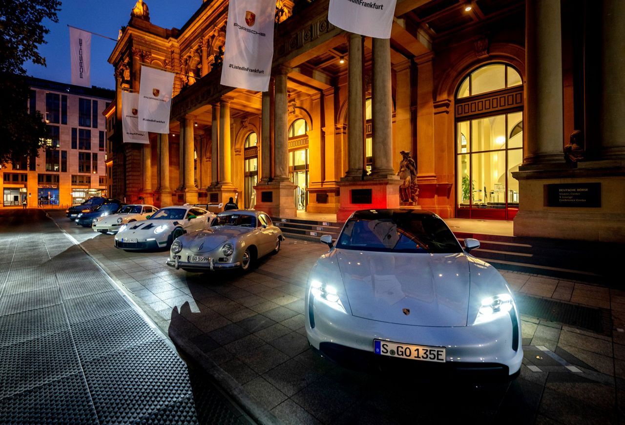 Porsche shares rise in one of Europe's largest market debuts