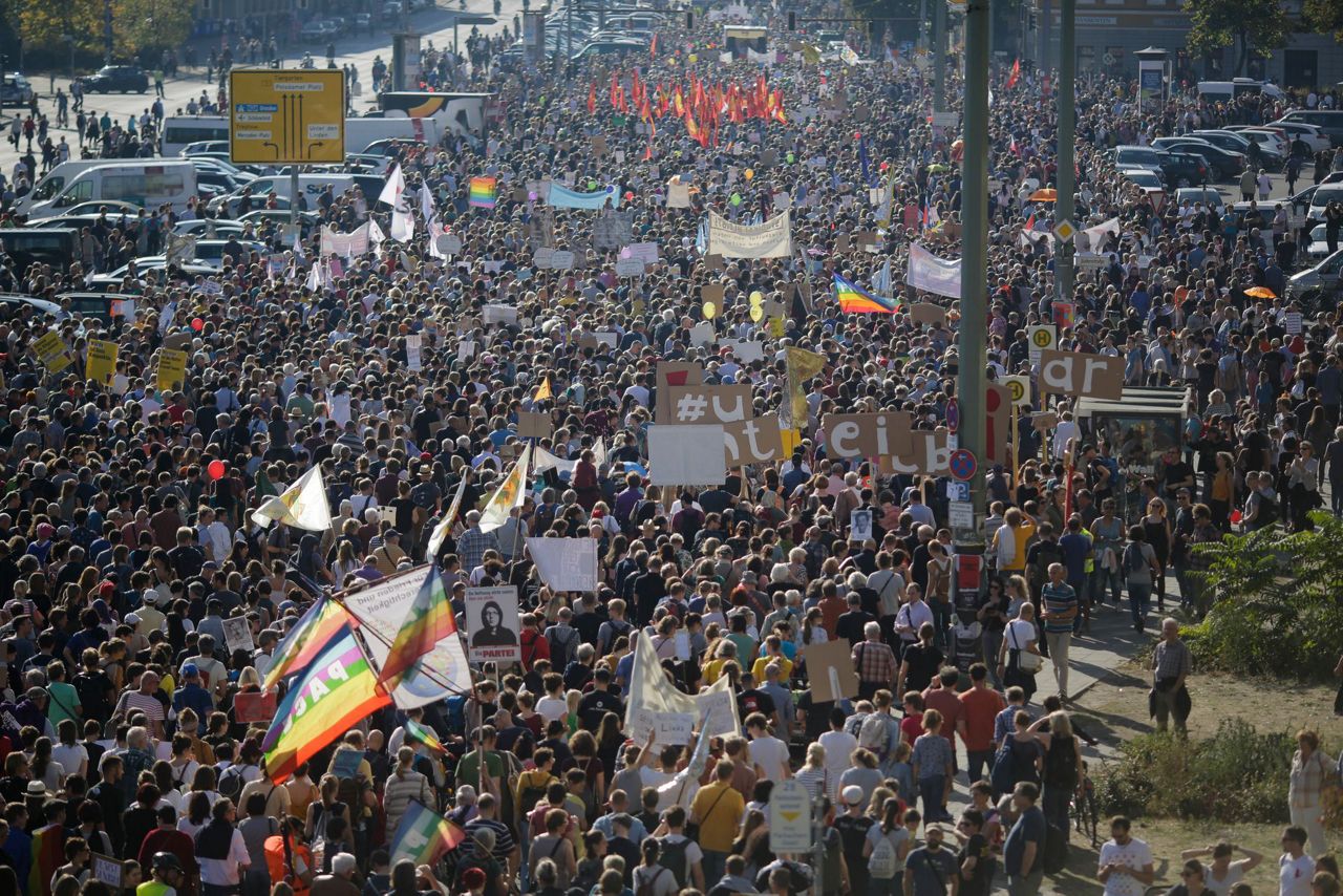 Thousands protest in Berlin against racism, discrimination