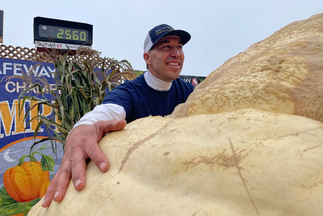 2,560-pound pumpkin wins California contest; sets record