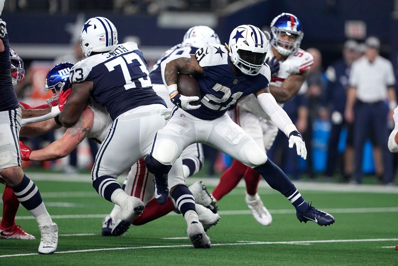 Prescott, TEs help Cowboys to Thanksgiving win over Giants