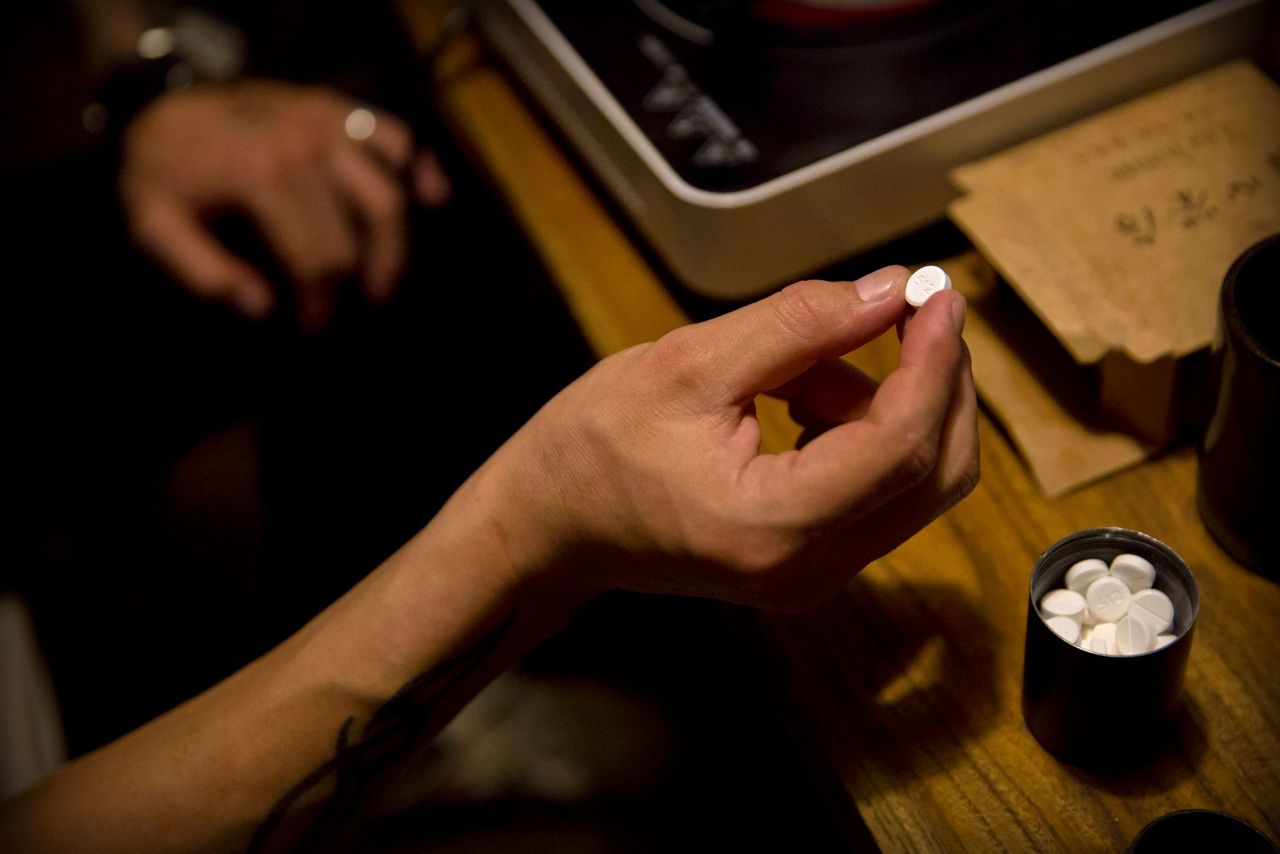China has pain pill addicts too, but no one's counting them