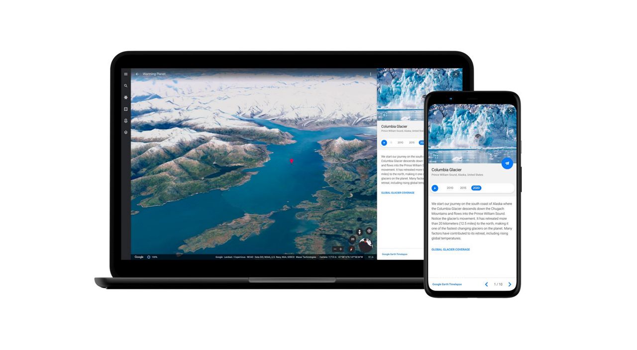 Google Earth adds time lapse video to depict climate change