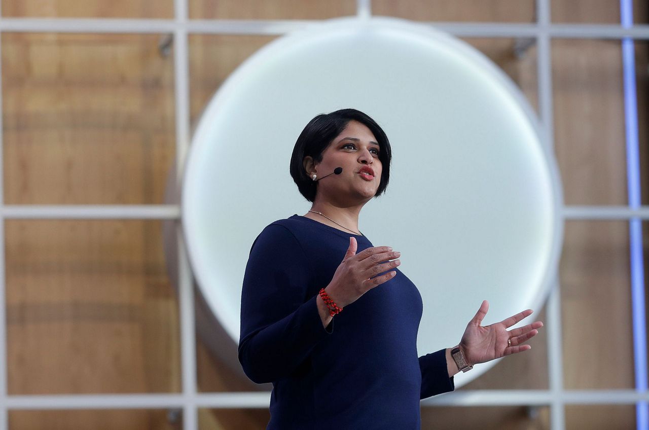 The Latest: Google CEO looks beyond search to help people