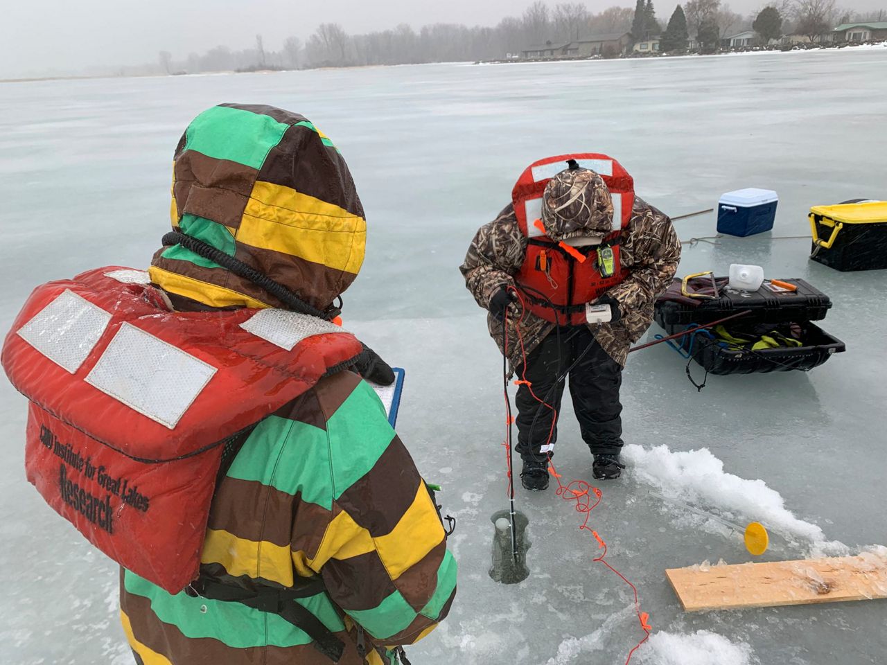 Scientists take rare look under Great Lakes' frozen surfaces